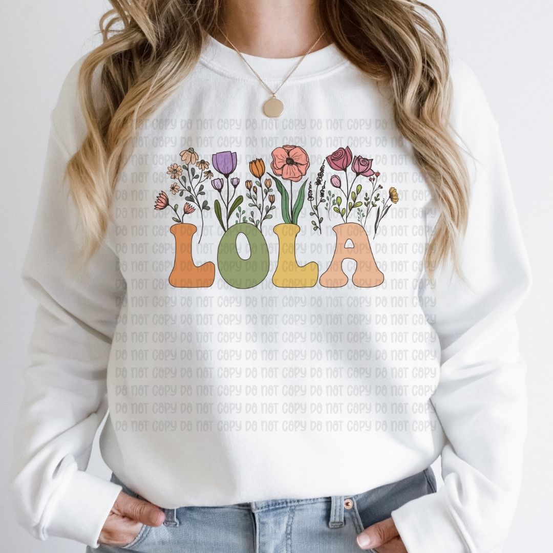 Lola Floral - DTF – Eh Okay Transfers