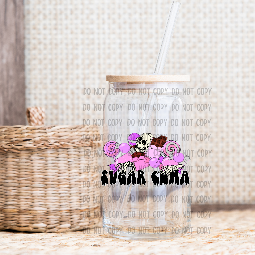 Sugar coma - UV DTF Decal – Eh Okay Transfers