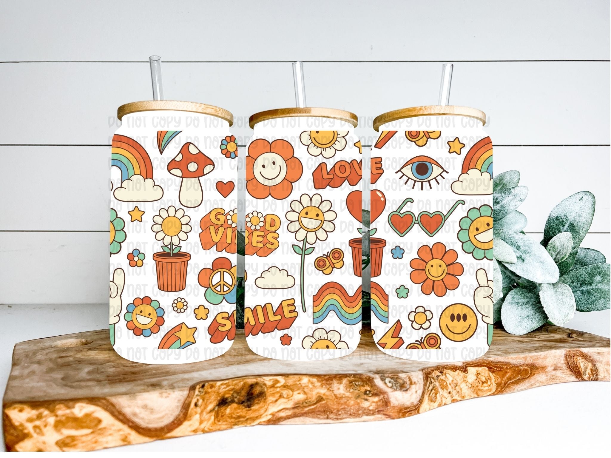 Groovy Wrap 16oz - UV DTF – Eh Okay Transfers