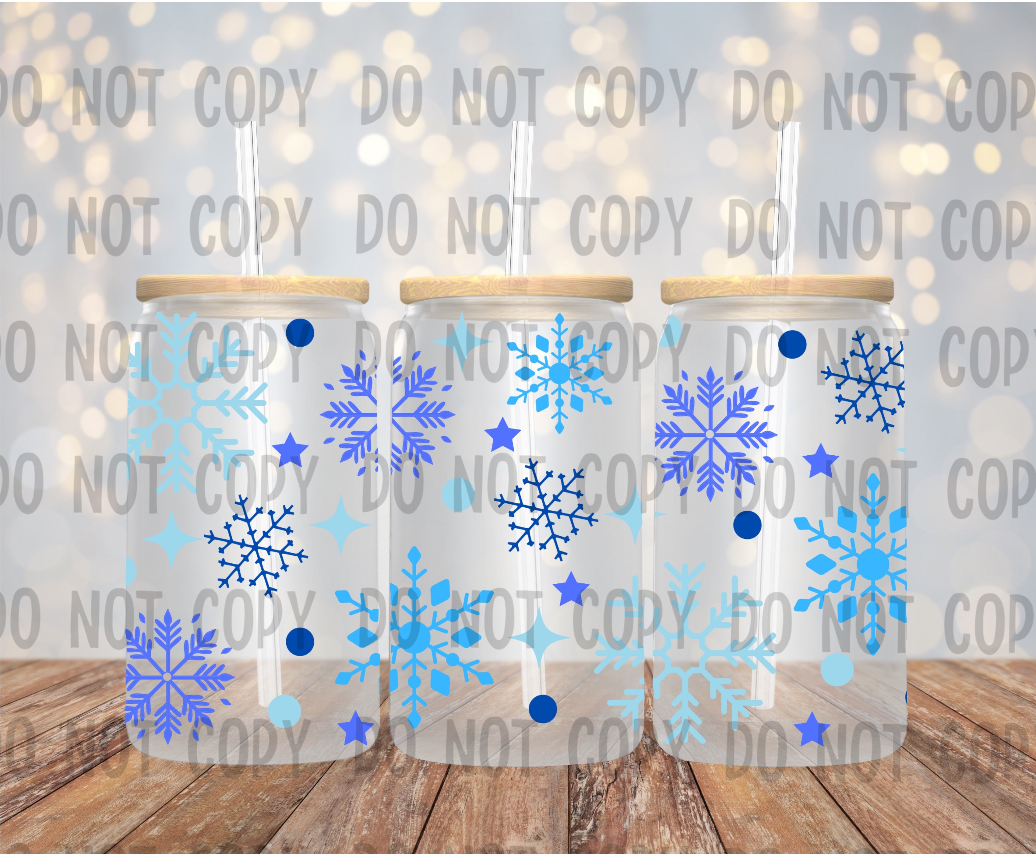 SNOWFLAKES - UV DTF – Eh Okay Transfers