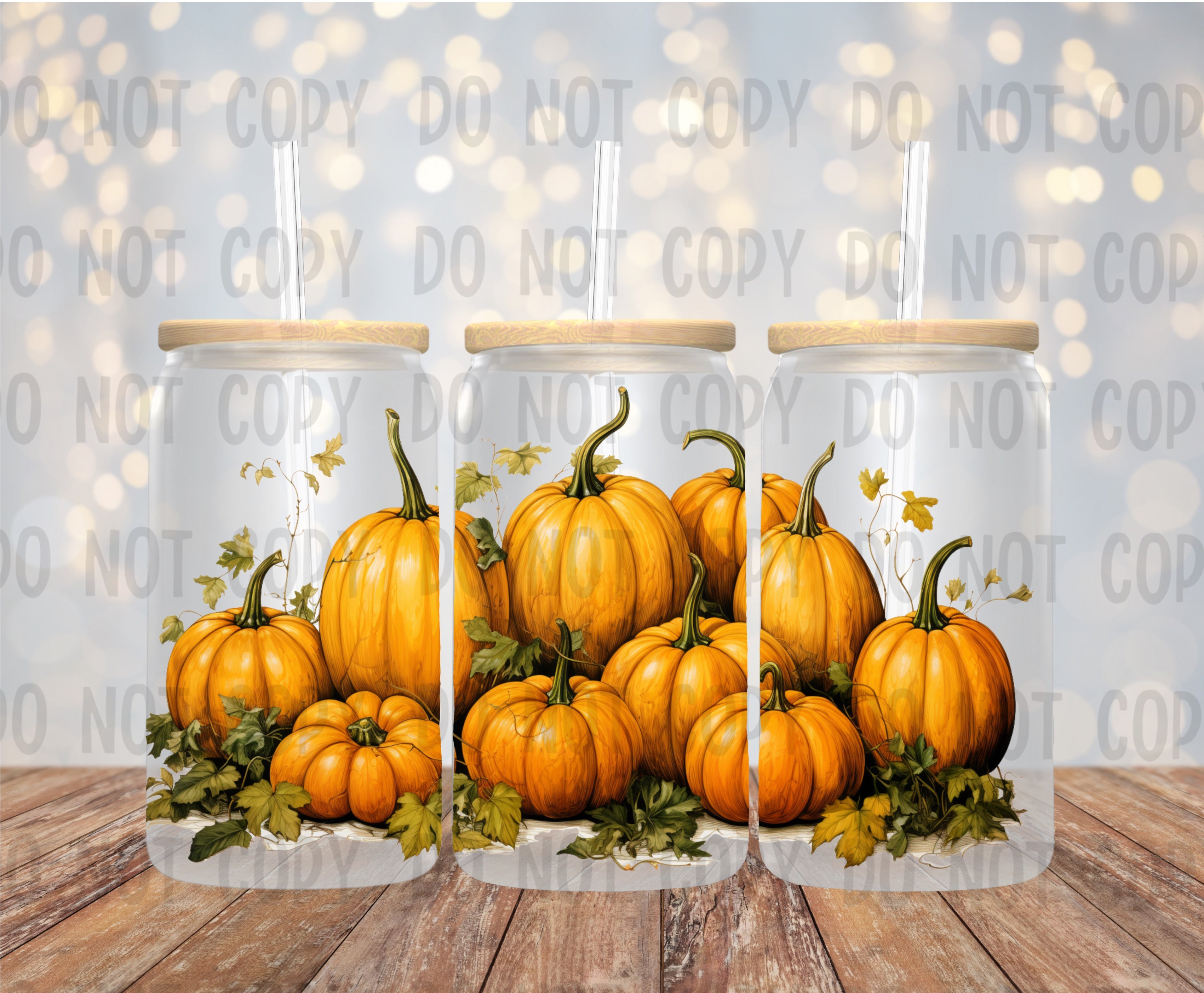 Fall Pumpkins - UV DTF – Eh Okay Transfers