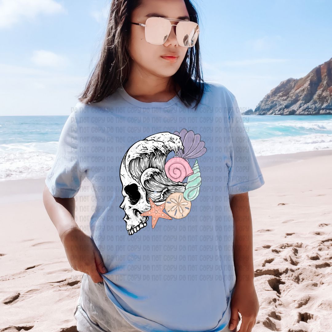 Seashell Skull - DTF – Eh Okay Transfers
