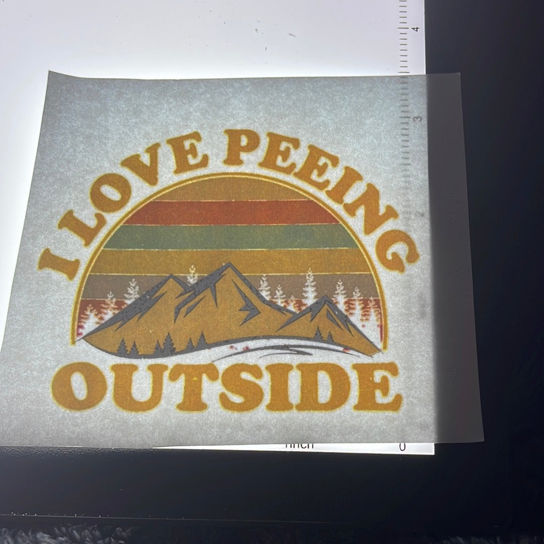 Peeing outside - Screen Print - 2 for $1 – Eh Okay Transfers